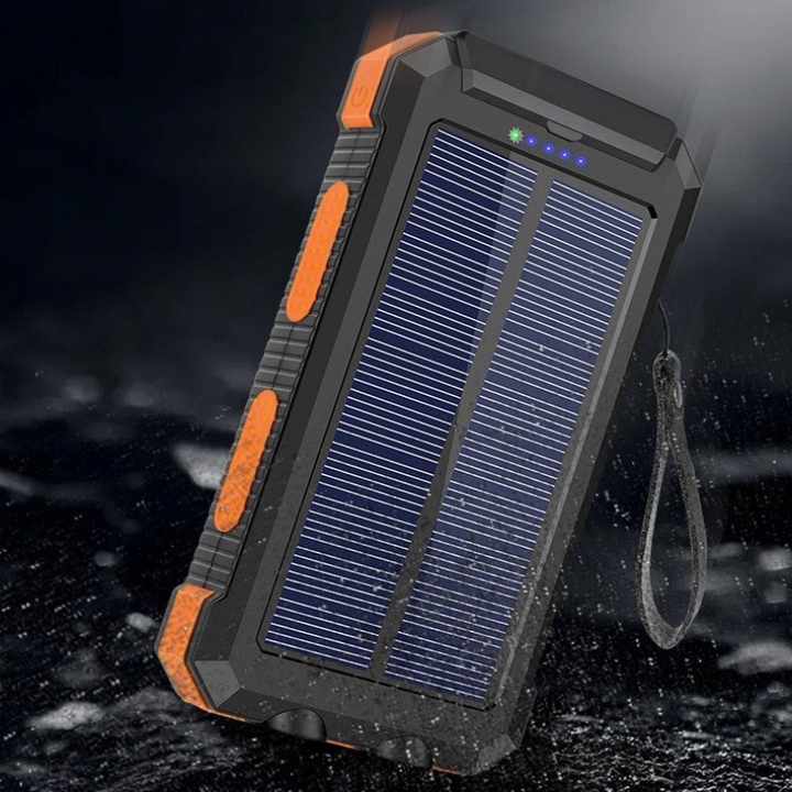 2024 New Arrivals 10000mah Solar Power Bank - Waterproof & Portable