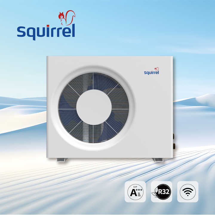 R290 6kW 12kW Hybrid Air to Water Heat Pump Full DC Inverter Monoblock Solar Water Heater Floor ...