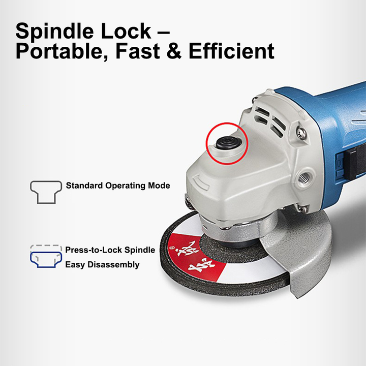 DongCheng Professional DIY Electric Angle Grinder Industrial Grade 220V ...