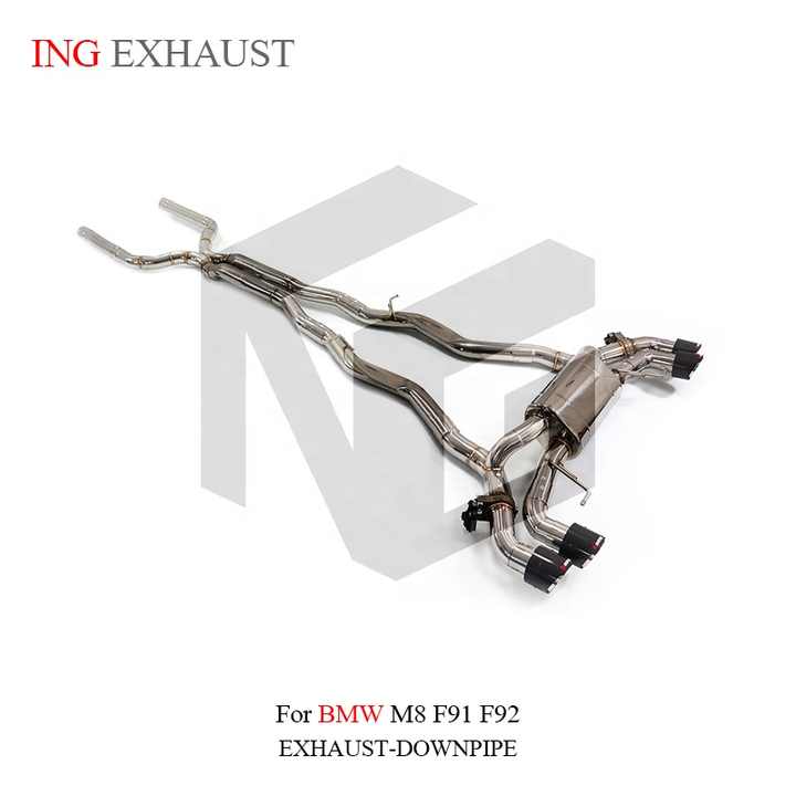 ING M8 Exhaust for BMW M8 F91 F92 Stainless Steel Catback Exhaust Pipe ...