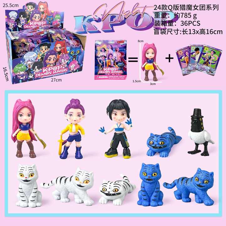 K-POP Demon Hunters PVC Figura Statues Anime Action Figure Toys New ...