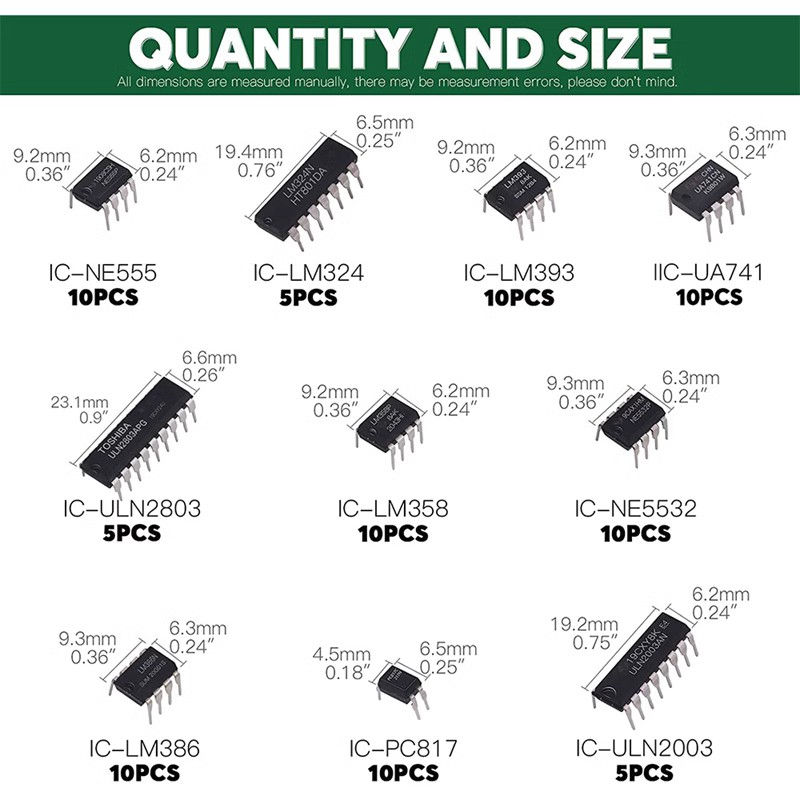 85PCS IC Chip Kit - Diverse Integrated Circuits for All Needs