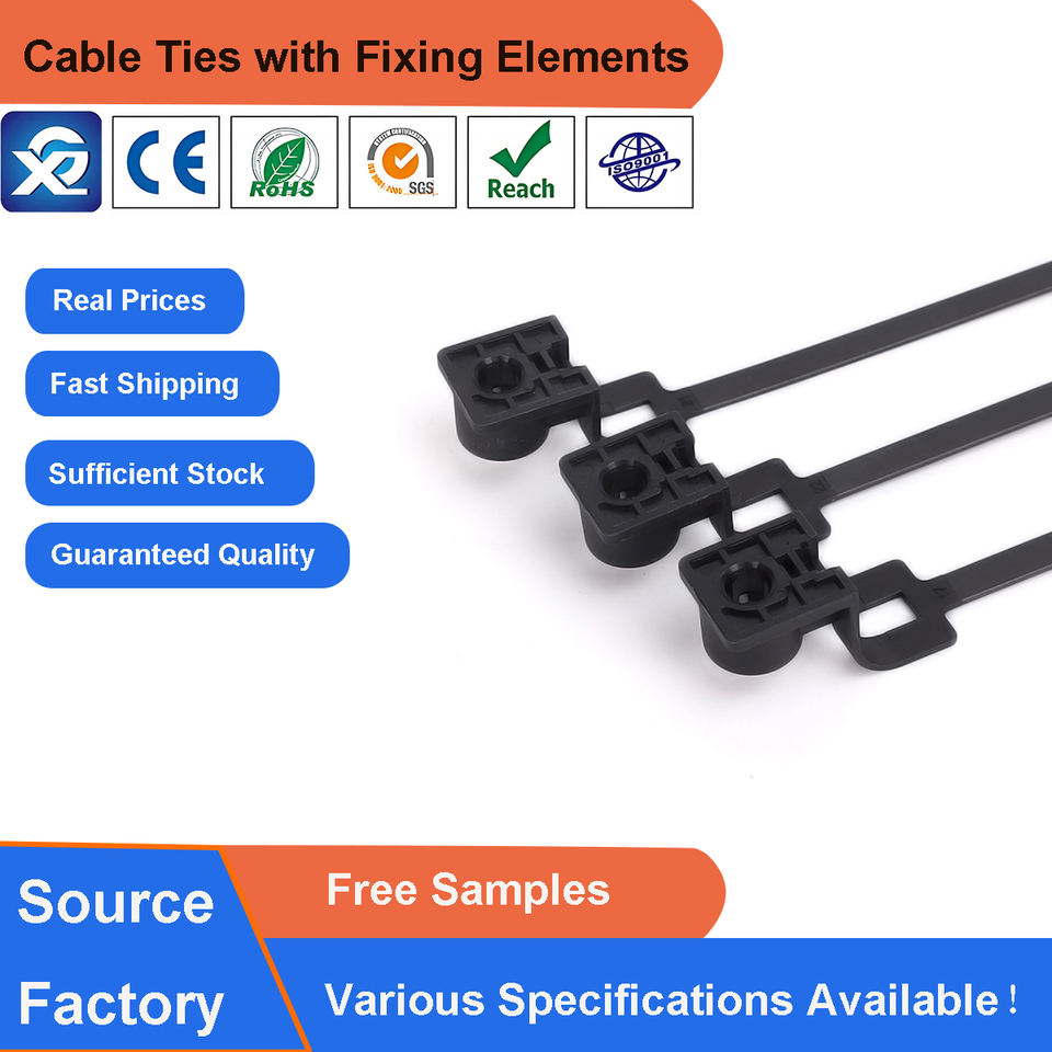 X78 Stud Mount Self-Locking Cable Ties 6*160mm Nylon 66 Fire Rating 94V ...
