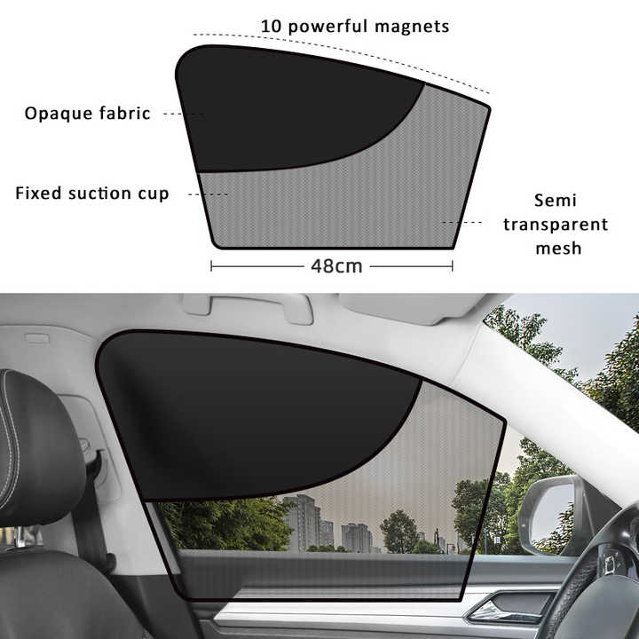 Universal Thermal Insulation Breathability Car Side Windscreen Shades ...