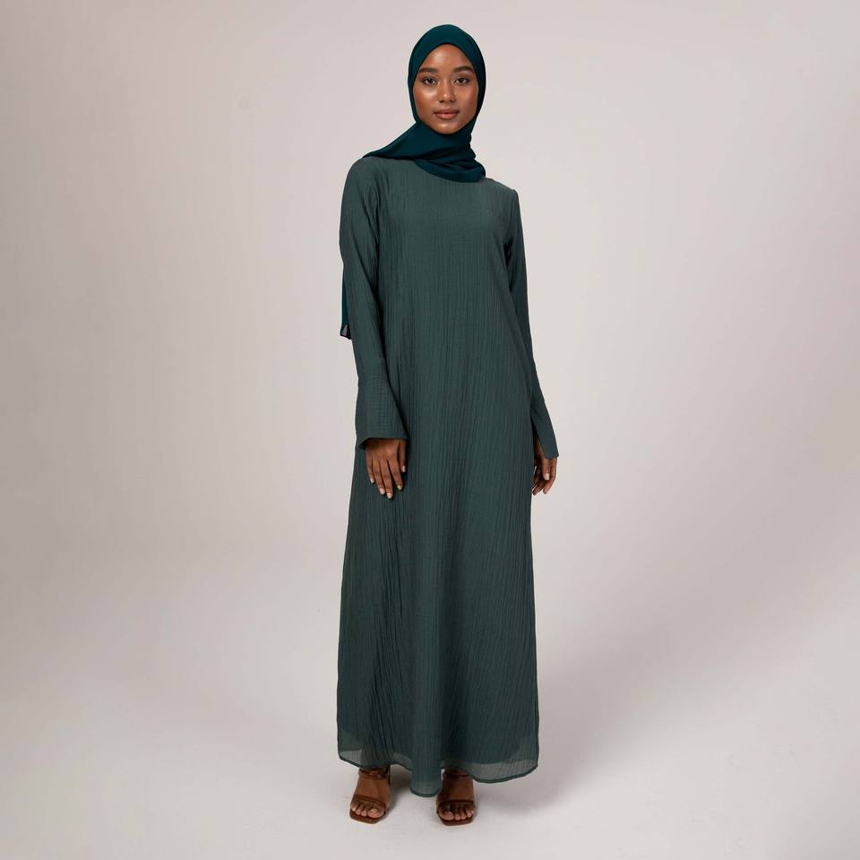 Aschulman 2026 Custom Muslim Women Islamic Hijab Clothes Textured Shift ...