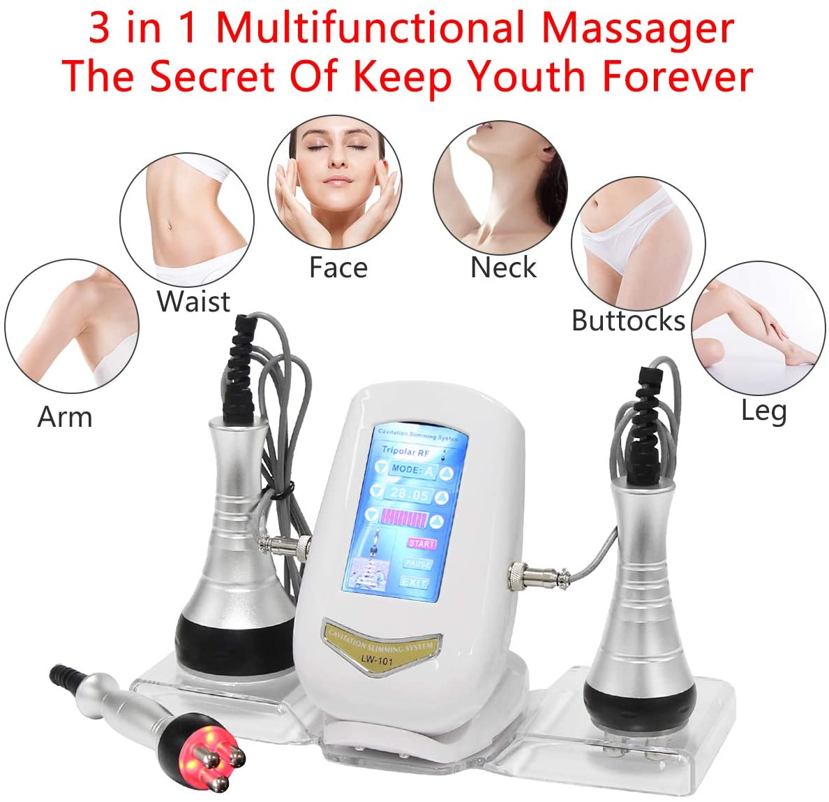 3 in 1 40K Cavitation Ultrasound Slimming Machines RF Radio · Renee ...