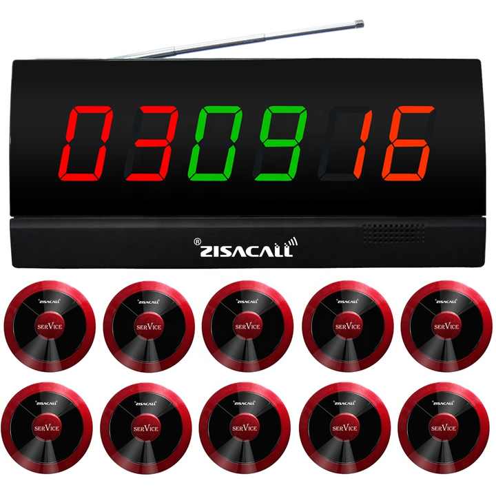 ZISACALL Wireless Call Button System for Efficient Service