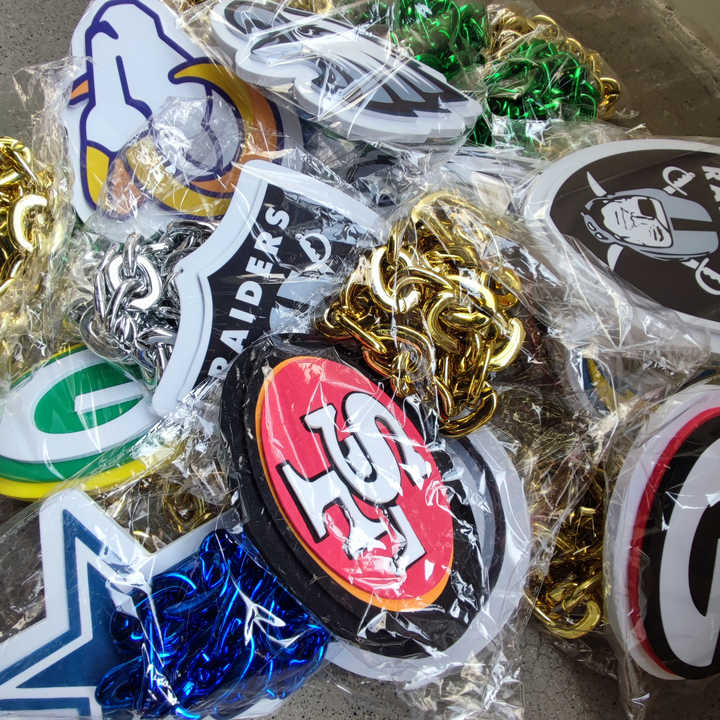 Colorful 3D Fan Necklace Chain for Baseball & Sports Fans Gifts - OEM