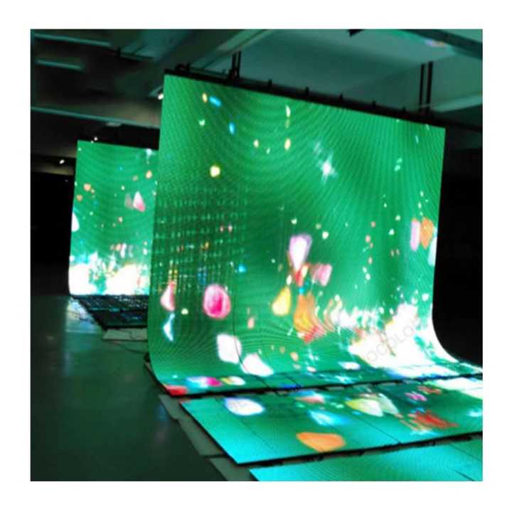 Pantalla de película Led Flexible para interiores, ventana de ...