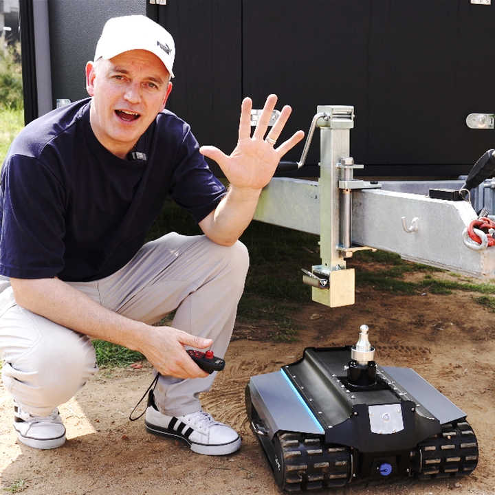 Camping Mover Robot Remote Controlled Trailer Dolly Electric Trolley Mover Rv Mover Trolle ...