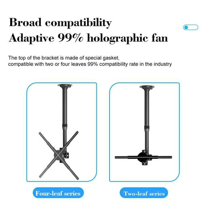 Stretchable 3D Hologram Projector Fan Ceiling Stand for Hologram Player ...