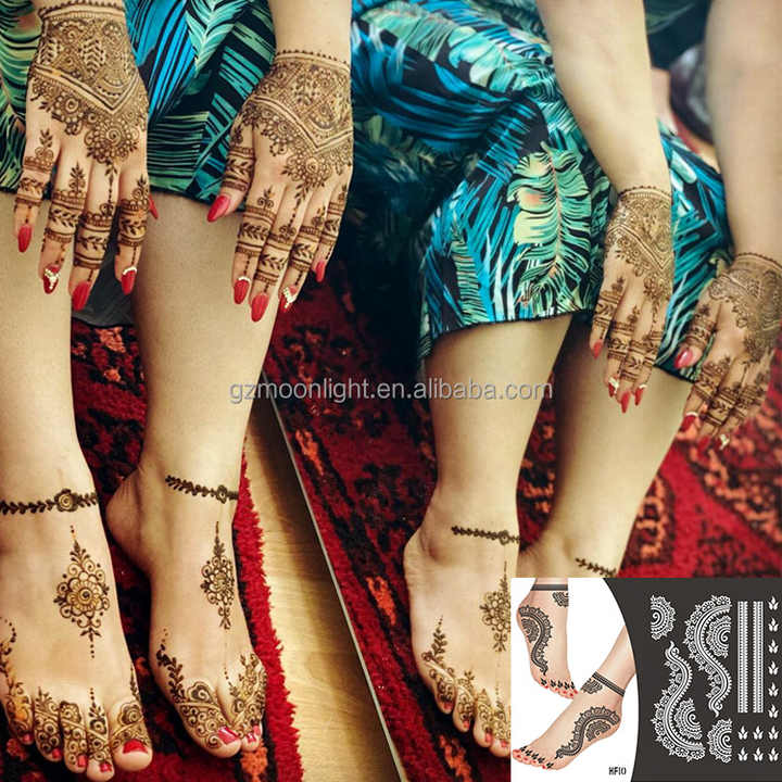 Custom Made Mehndi Stickers - Temporary Tattoo Art