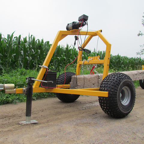 Forestry Machinery Timber Wood Trailer ATV Log Dump Trailer With ...