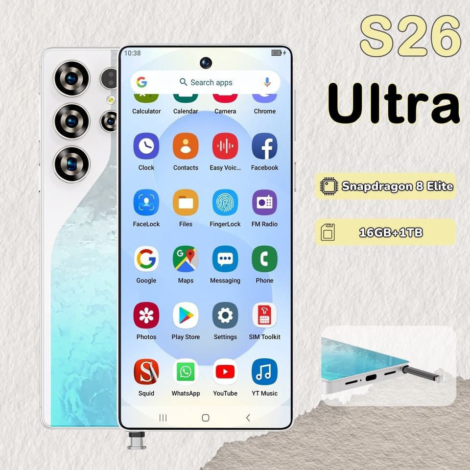 5G Dual SIM S26 Business Smartphone Ultra HD Display 108MP Rear Camera ...