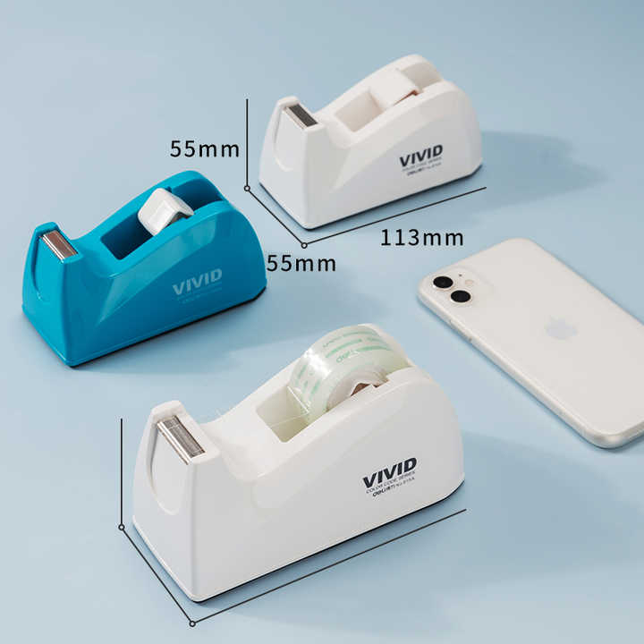 Deli 814A Transparent Tape Cutter Small Size Stationery Glue Paper ...