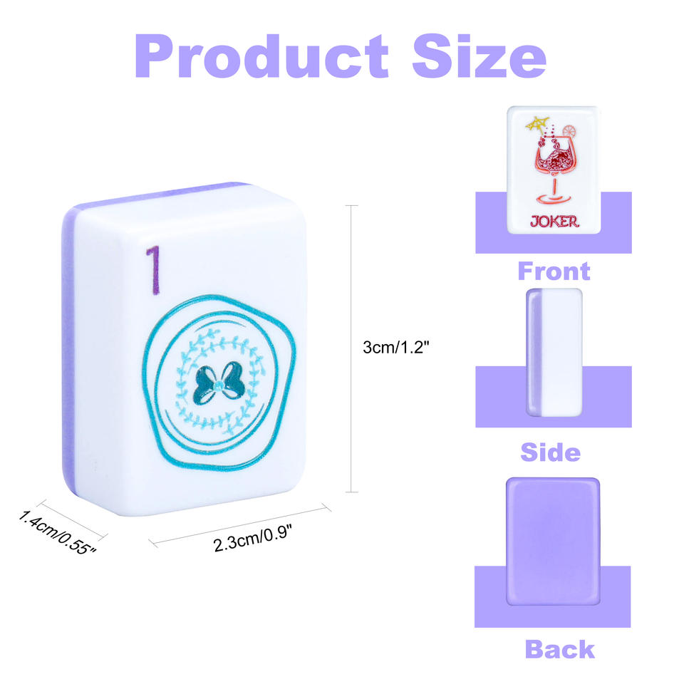 160 Purple Layered Mahjong Tiles Melamine America Mahjong Tiles Lady ...