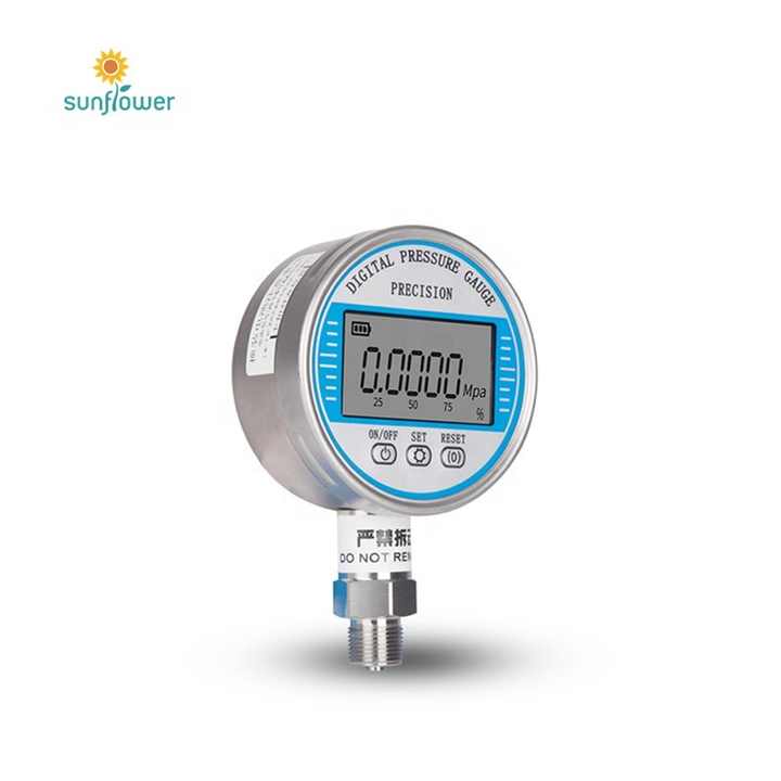 100mm Stainless Steel Vacuum Pressure Gauge Rs485 Precision Digital Pressure Gauge Manometer ...