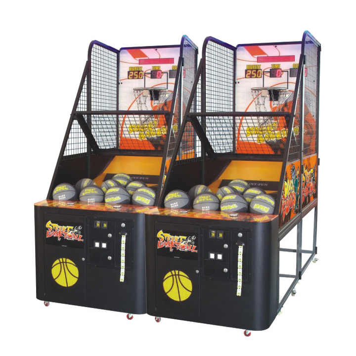 Indoor Coin Operated Amusement Park Street Basketball Machine