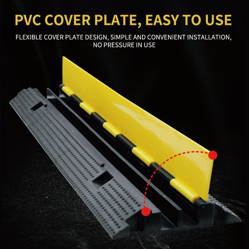 Rubber and Plastic Cable Protector - 2 Channel Safety