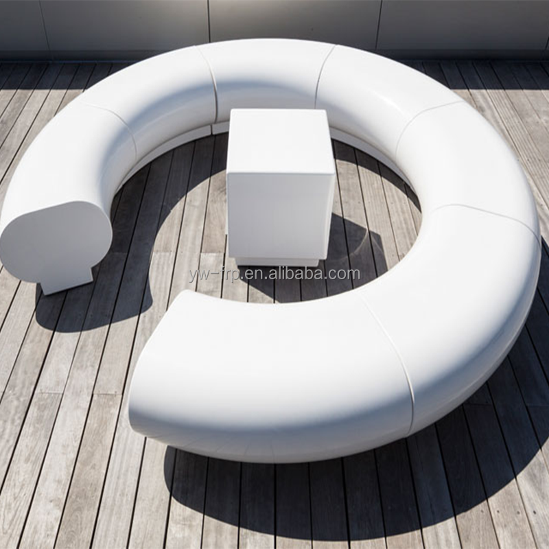 Outdoor Fiberglass Benches - Luxury Public Seating