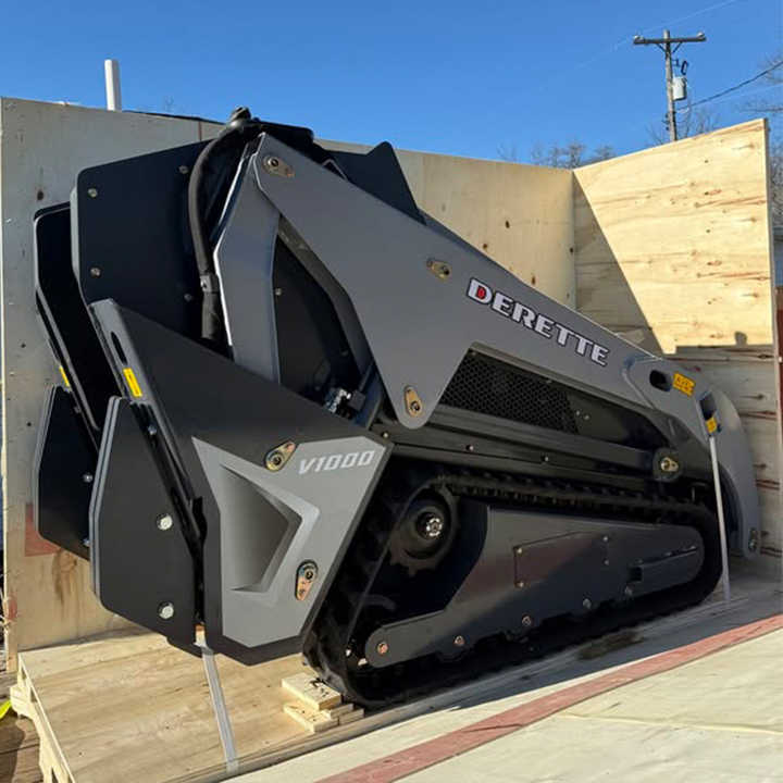 Derette V1000 Mini Track Skid Steer Loader - High Flow Attachments