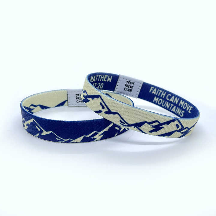 Custom Full Color Printing Elastic Fabric Polyester Bracelet for Events