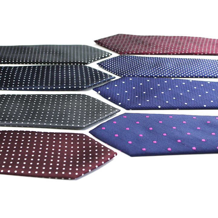 Custom Logo Men Ties Silk Box Set Business Silk Dot Ties for Men ...