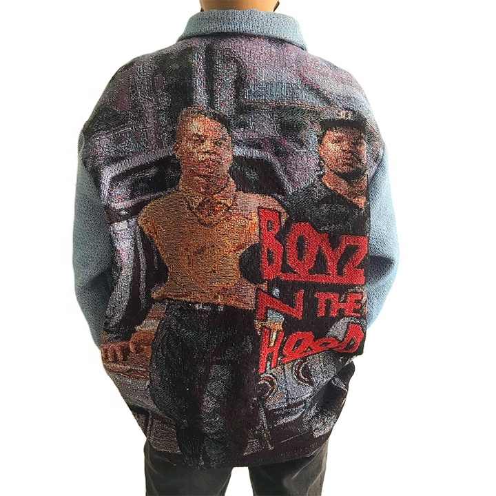Custom Plus Size Men's Tapestry Jacket - Thick Street Wear with Full ...