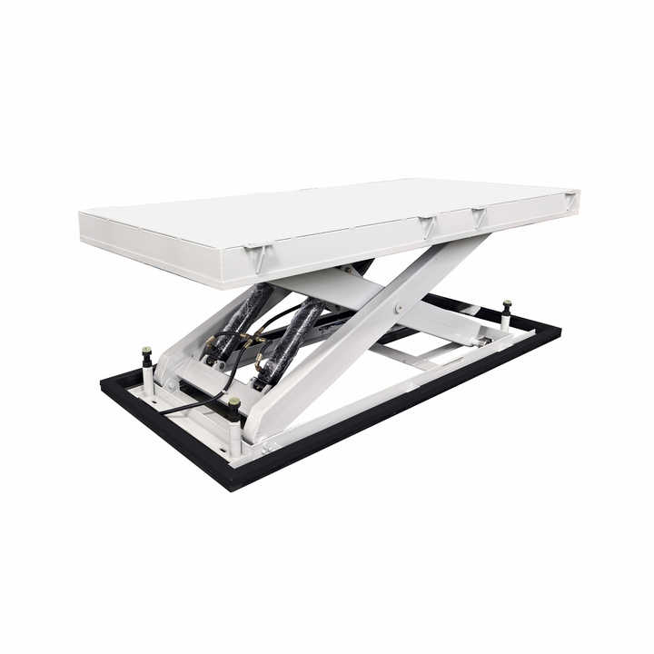 Stationary Ground or Pit-Installed Hydraulic Scissor Lift Fixed Loading ...