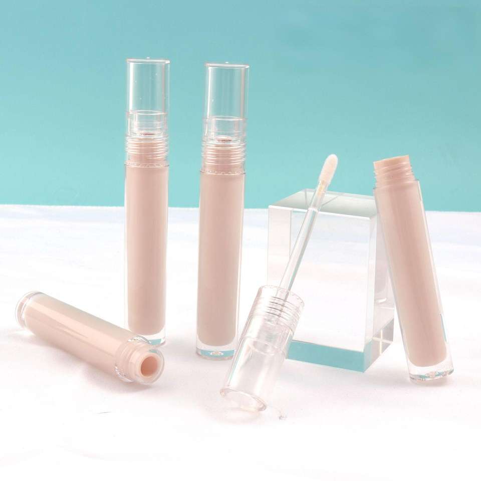 Wholesome 4ml Lip Gloss Tubes Customizable Circular ABS Plastic ...