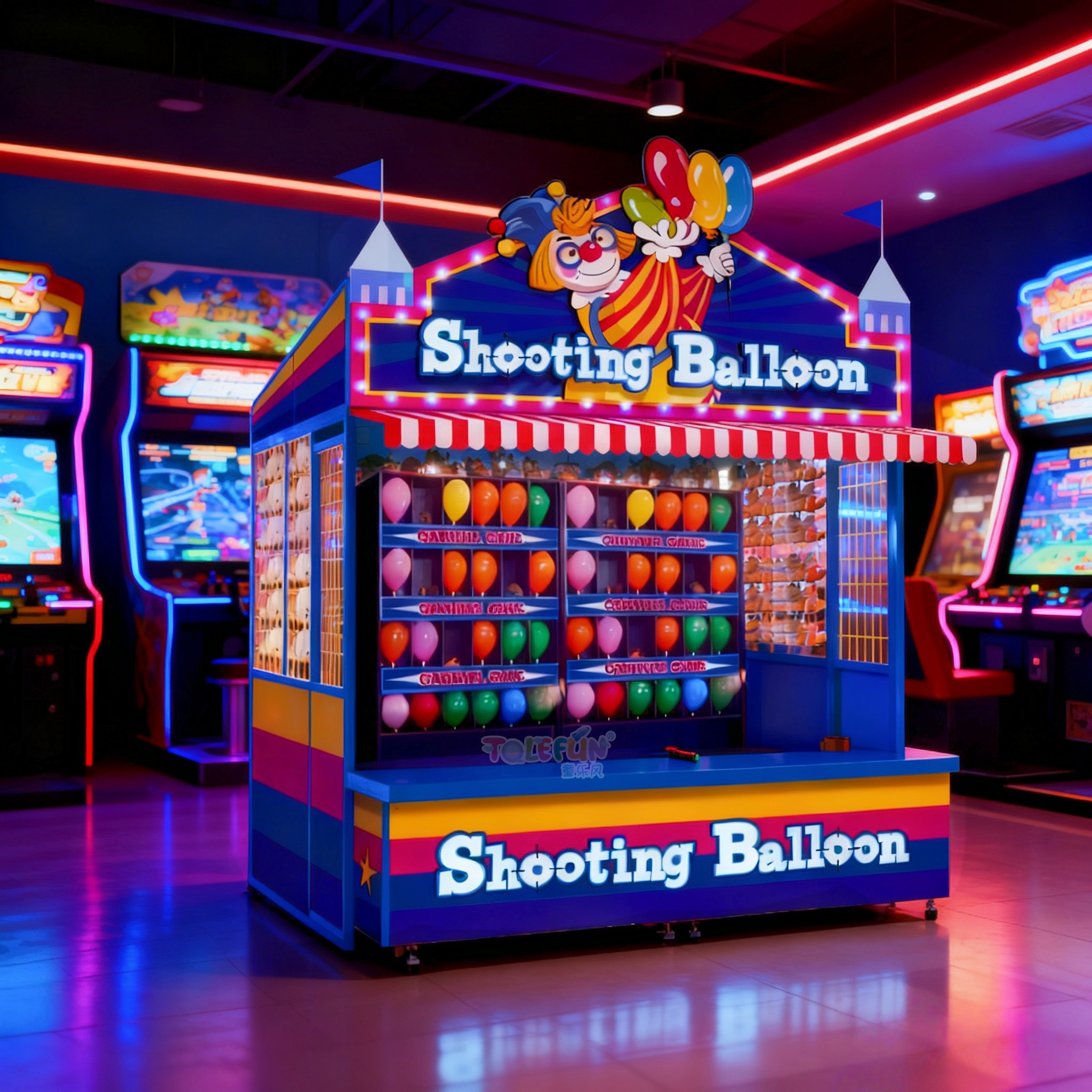 Tolefun Side Stall Funfair Outdoor Automatic Balloon Pump