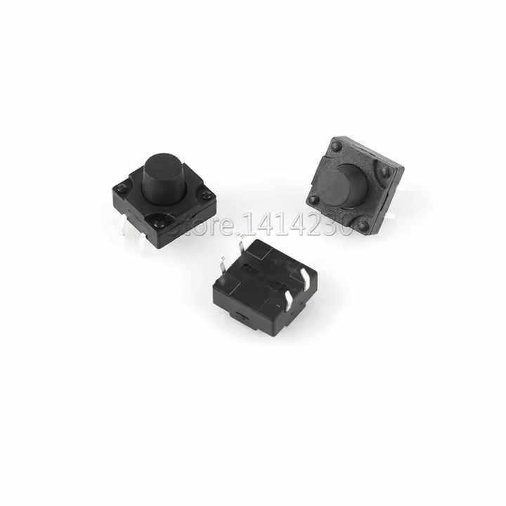 12x12mm Panel Waterproof Tact Switch 12x12x4.3/5/6/7-12mm Dustproof ...