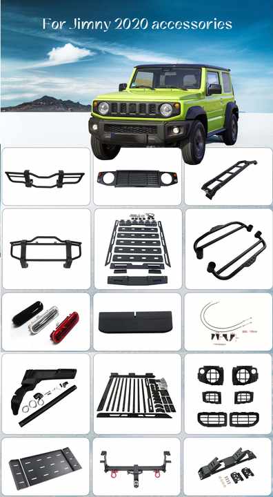 ROS Car Grille for Jimny 2020 SUZUKI SUV 4WD Mini Off-road SUV Grilles ...
