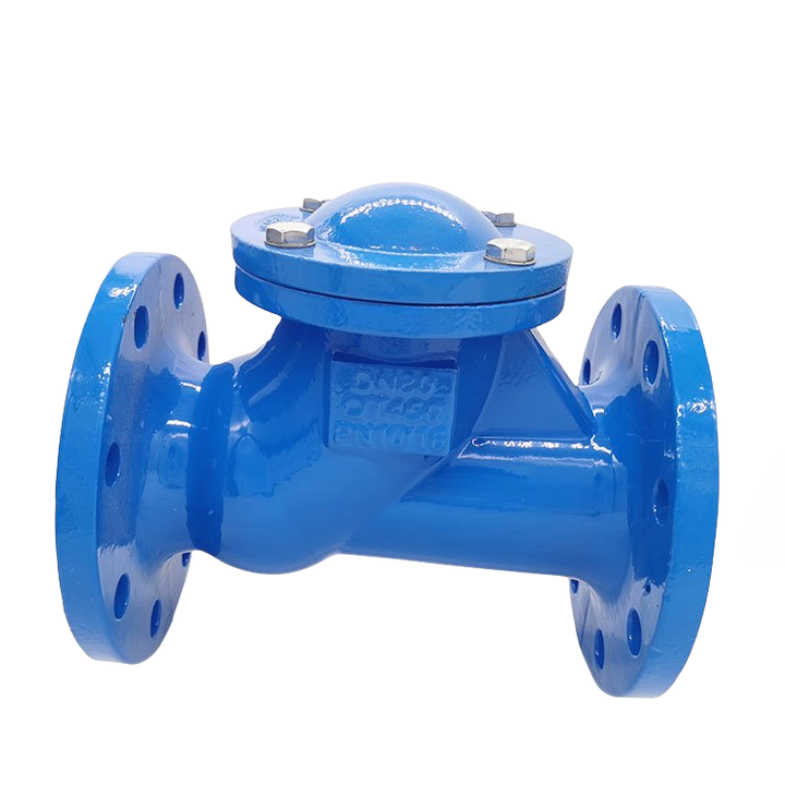 DN50-DN300 Flange Ductile Iron Soft Seal Slide Ball One-way Check Valve ...