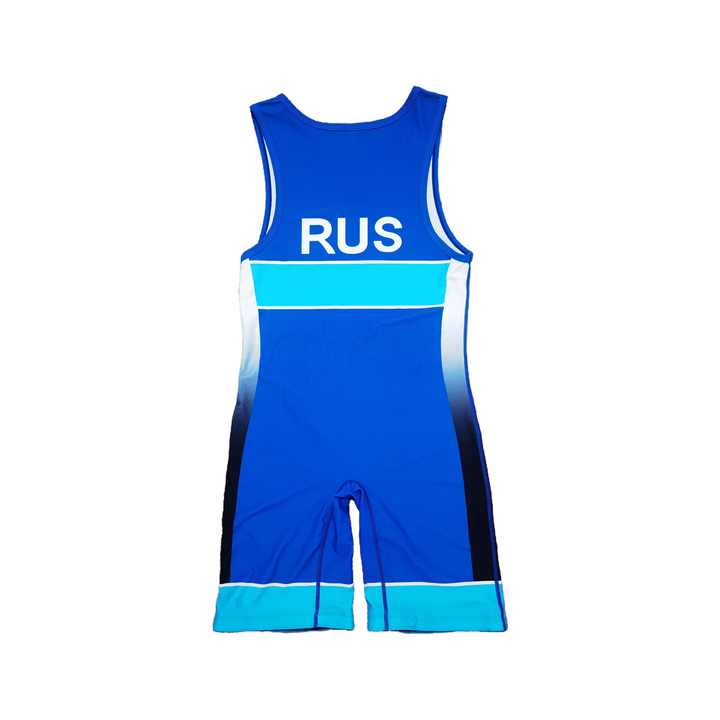 Custom Men's Wrestling Singlet with Russia Flag - Breathable ...