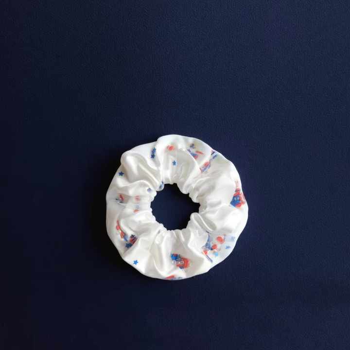 European and American Style July 4th Mesh Scrunchie Cute Flannel ...