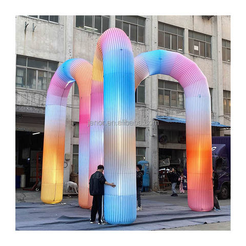 Circus Entry Decor Inflatable Clown Head Entrance Arch for Halloween ...