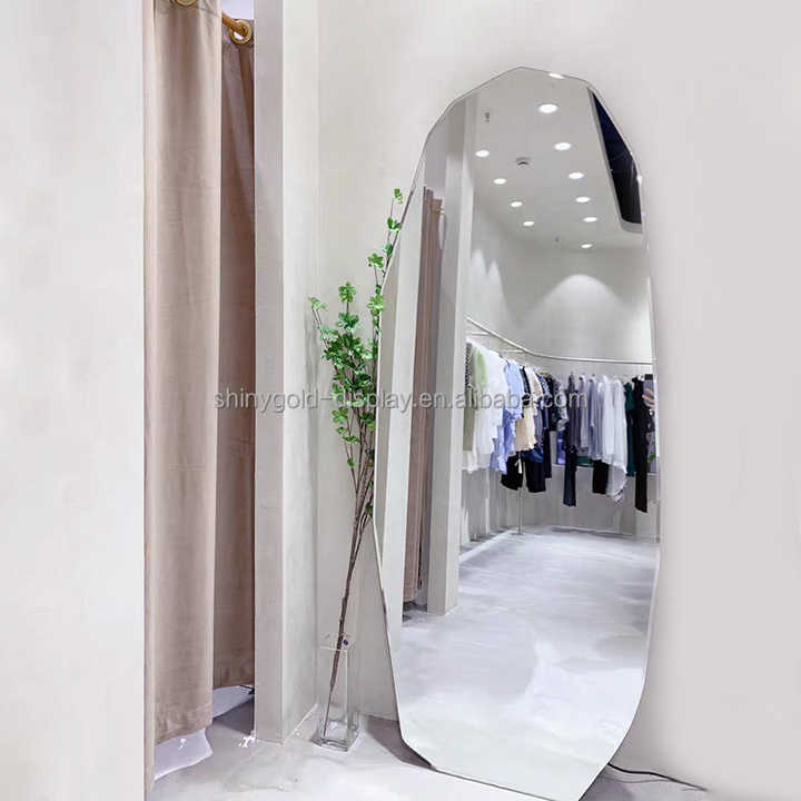 Custom Size Full Length Mirror Floor Clothing Store Fitting Mirror ...