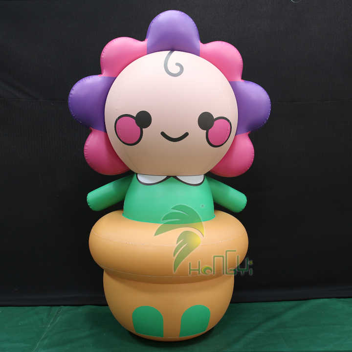 Hongyi Custom Inflatable Potted Plant Mascot Cartoon Mascot Model For ...