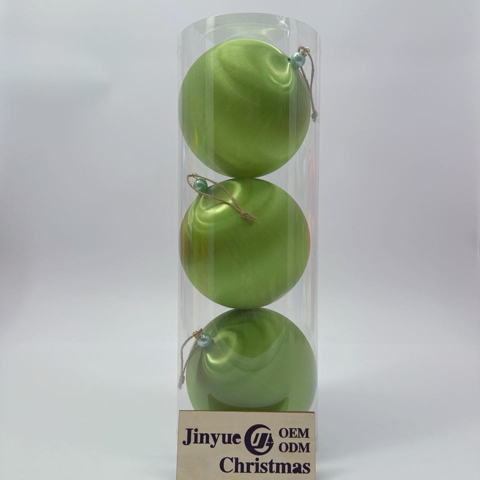 6.3inches Shiny Christmas Bauble with Satin Finish for Tree and Holiday ...