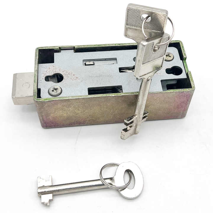 Yosec Dual Key Lock Steel Metal Safe Deposit Box Lock with Guard Key ...