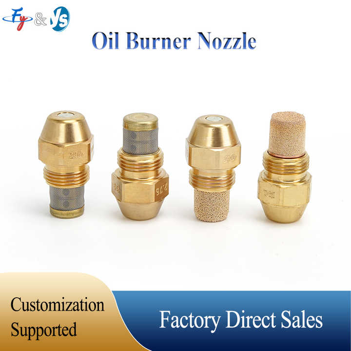 YS Brass Diesel Fuel Burner Nozzle 45 Degree Fuel Nozzle Copper ...