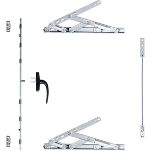 Projects UPVC windows hardware with 600 mm rod and 12 inch frictions ...