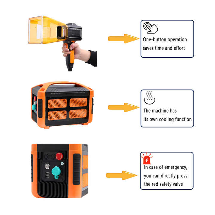 CNC LY Portable 30W Laser Marking Machine for Metal & Plastic