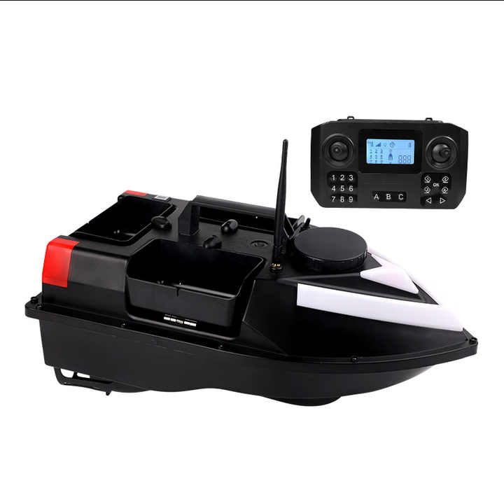 NEW HOT 2024 Fishing Rc Bait Boat 5200ma 3 Hoppers with Light Band ...