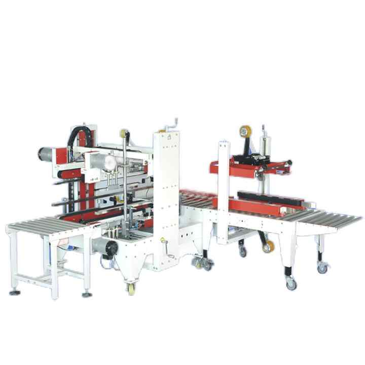 Automatic Packaging Top Bottom Tape Carton Sealing Machine Taping Flap Folding Box Case Sealer ...