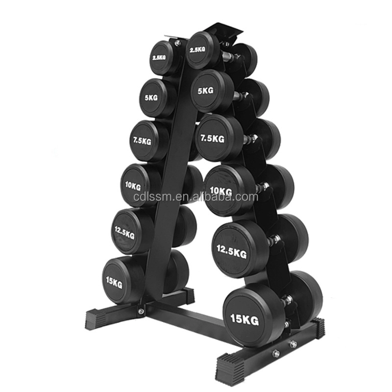 Round Large Fitness Gym Equipment Hex Dumbbell Set Commercial Gym Use ...