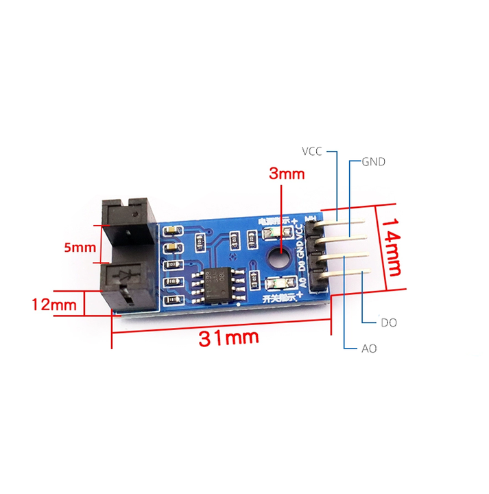 Original Infrared Beam Sensor Photoelectric Counter Slot-Type Speed ...
