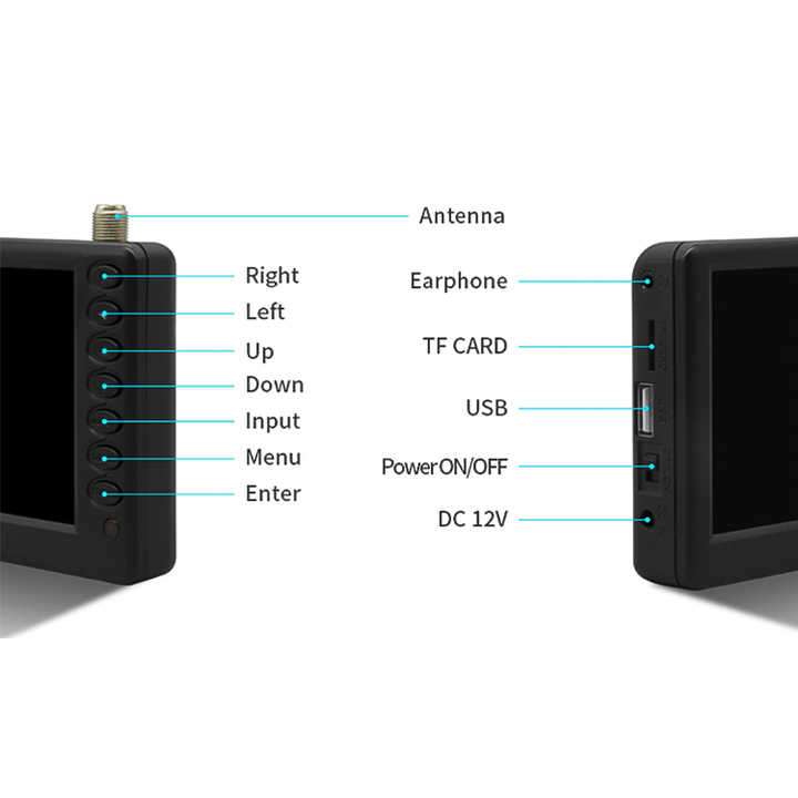 Mini Pocket TV 5 Inch - Portable Digital TV Experience