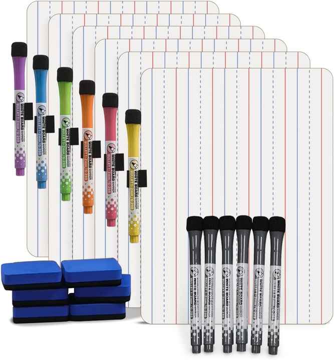 Factory Direct Frameless Mini Whiteboard - Double-Sided Lined Dry Erase ...